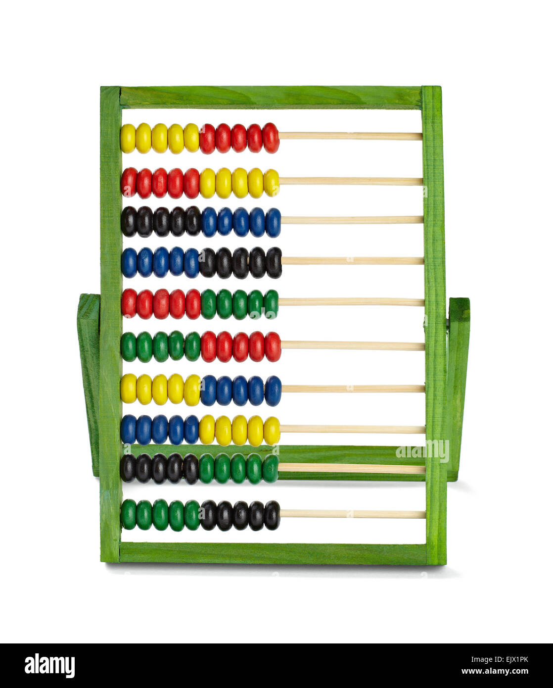close up of an abacus on white background with clipping path Stock ...