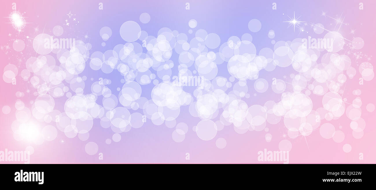 Gentle multicolored bokeh sparkly website header/banner Stock Photo - Alamy