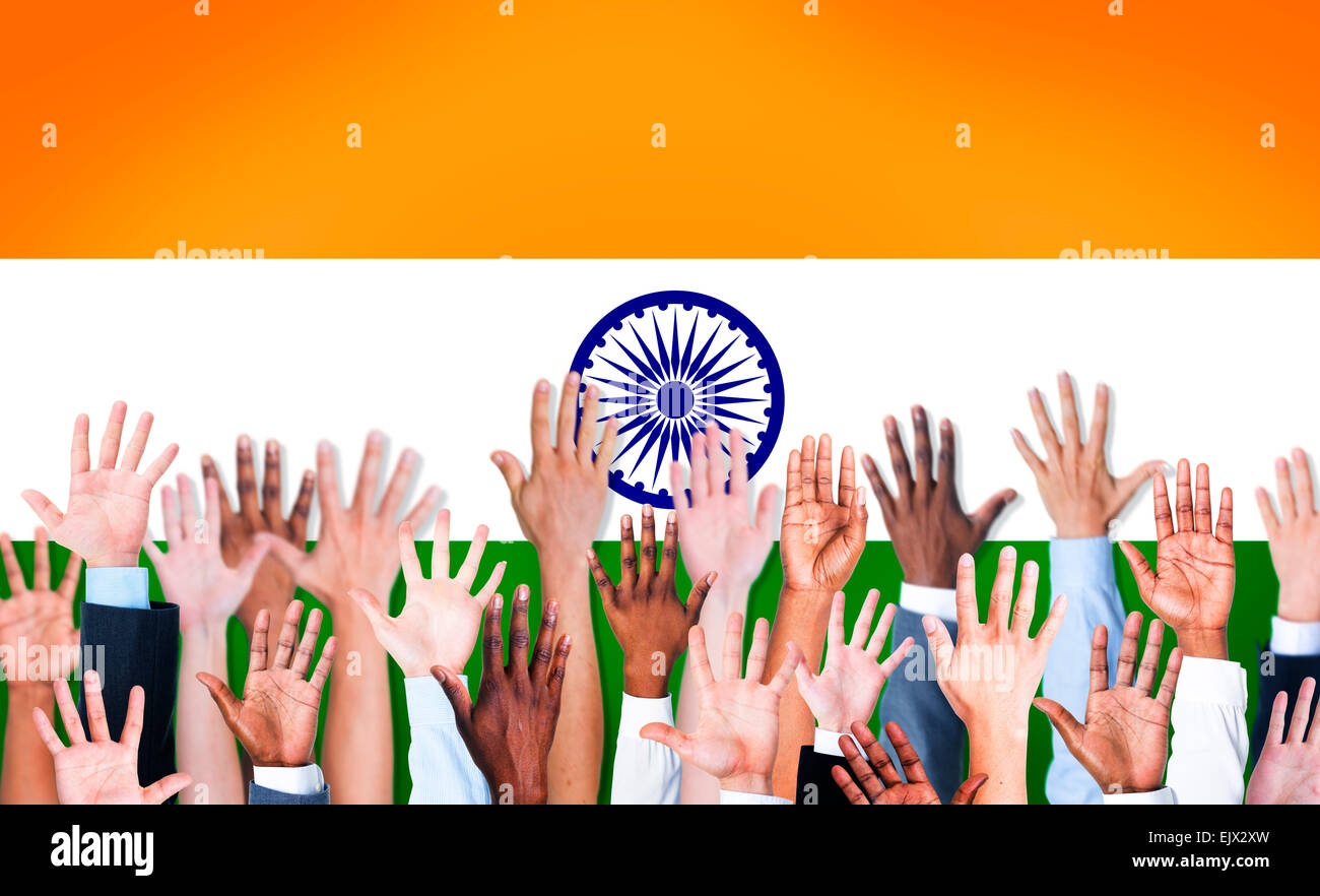 India indian flag hi-res stock photography and images - Alamy