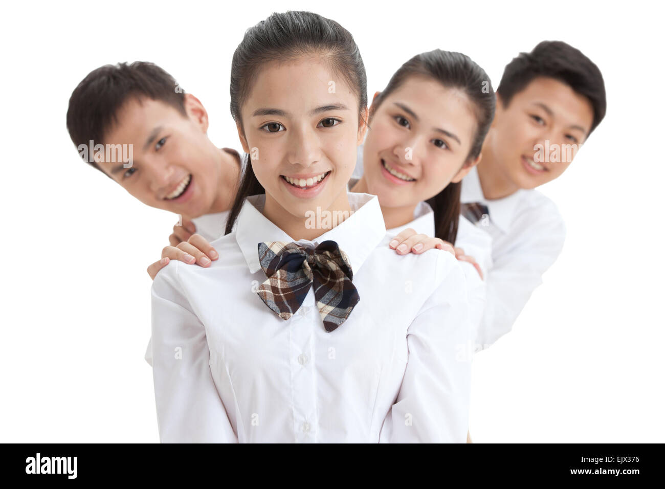 Youthful vitality of the senior high school students Stock Photo - Alamy