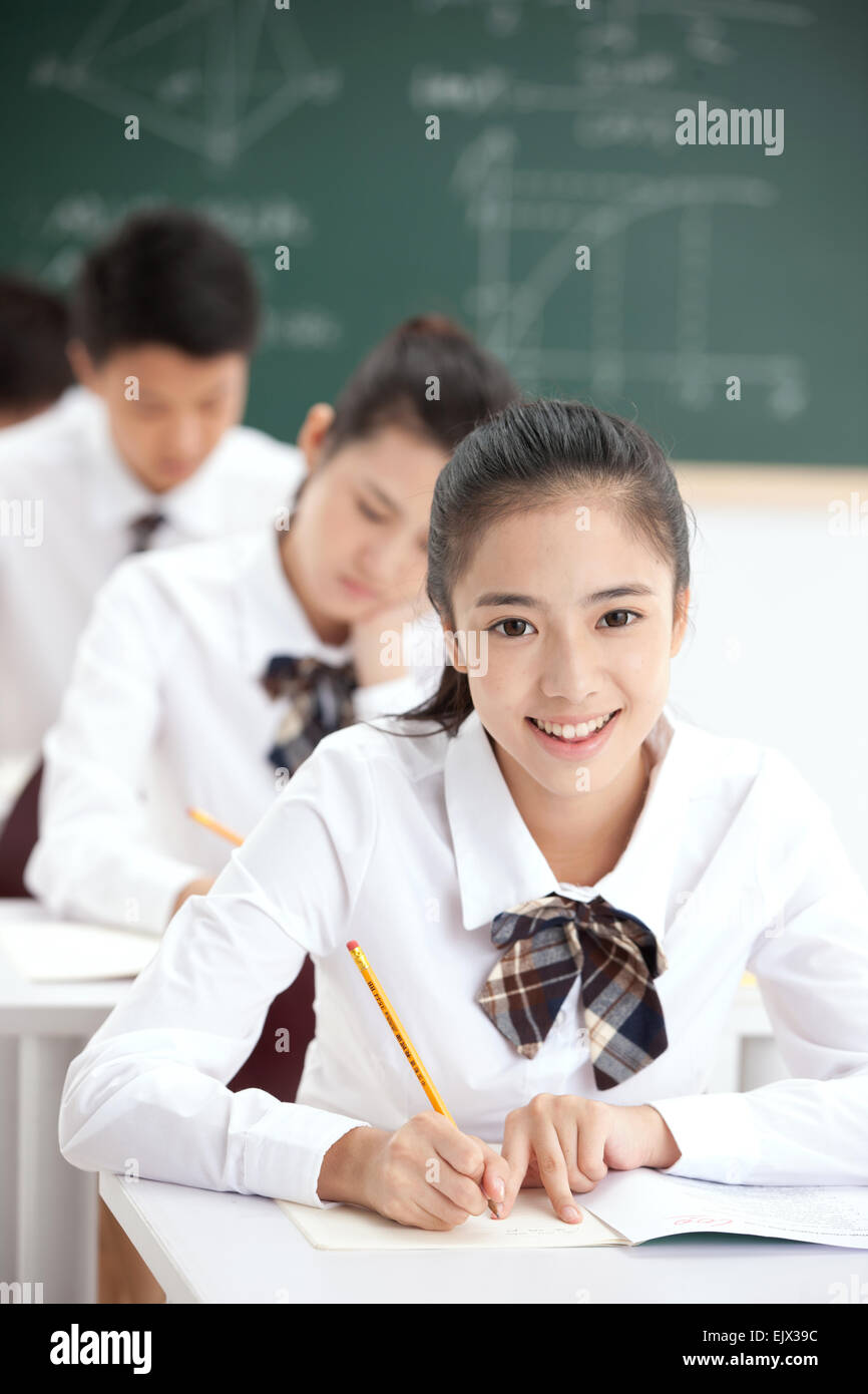 Learning In The Classroom Of Senior High School Students Stock Photo learning-in-the-classroom-of-senior-high-school-students-stock-photo