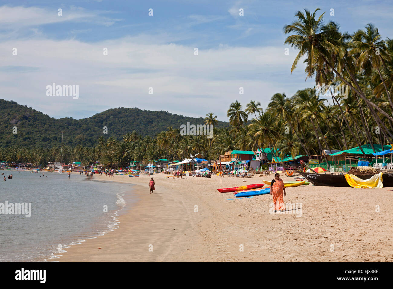 Palolem beach, Palolem, Goa, India, Asia Stock Photo - Alamy