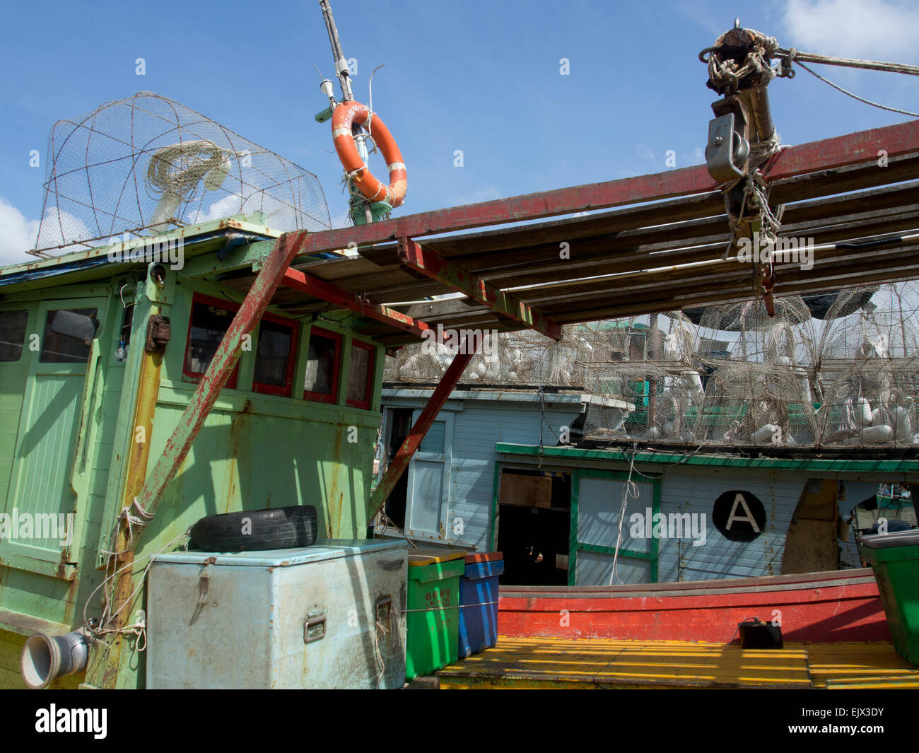 Fishing boat in Mersin, Malaysia Stock Photo - Alamy