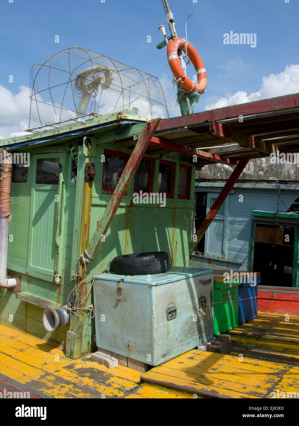 Fishing boat in Mersin, Malaysia Stock Photo - Alamy