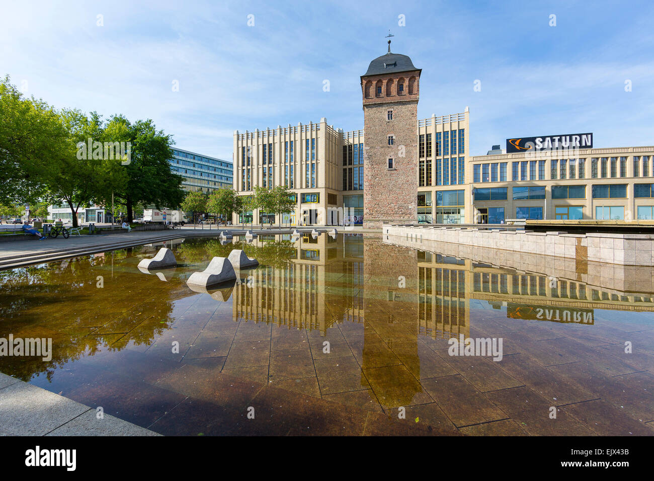 Red tower and Red Tower gallery, Chemnitz, Saxony, Germany Stock Photo ...
