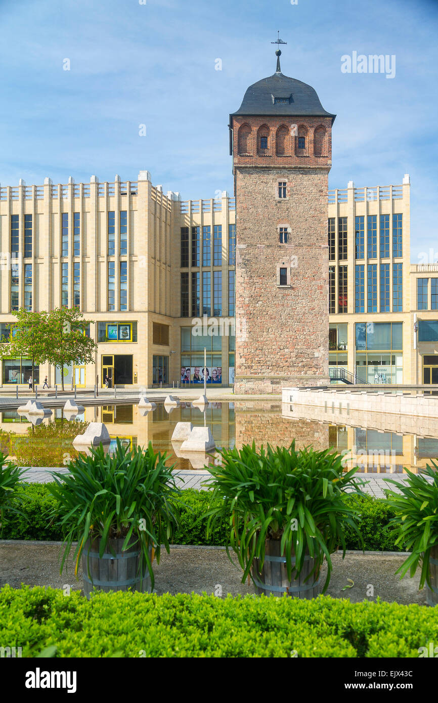 Red tower and Red Tower gallery, Chemnitz, Saxony, Germany Stock Photo ...