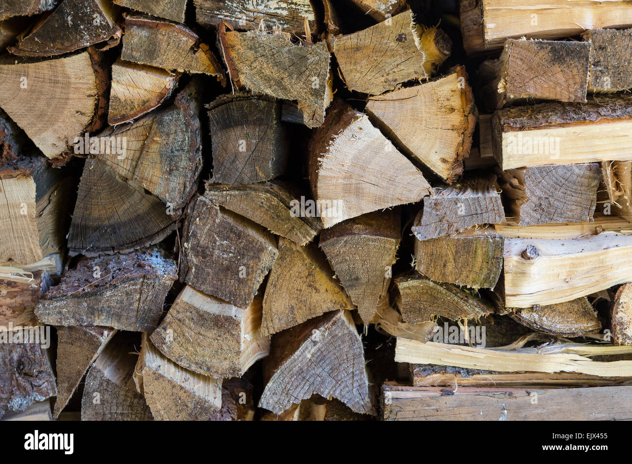 Logs, stacked up Stock Photo - Alamy