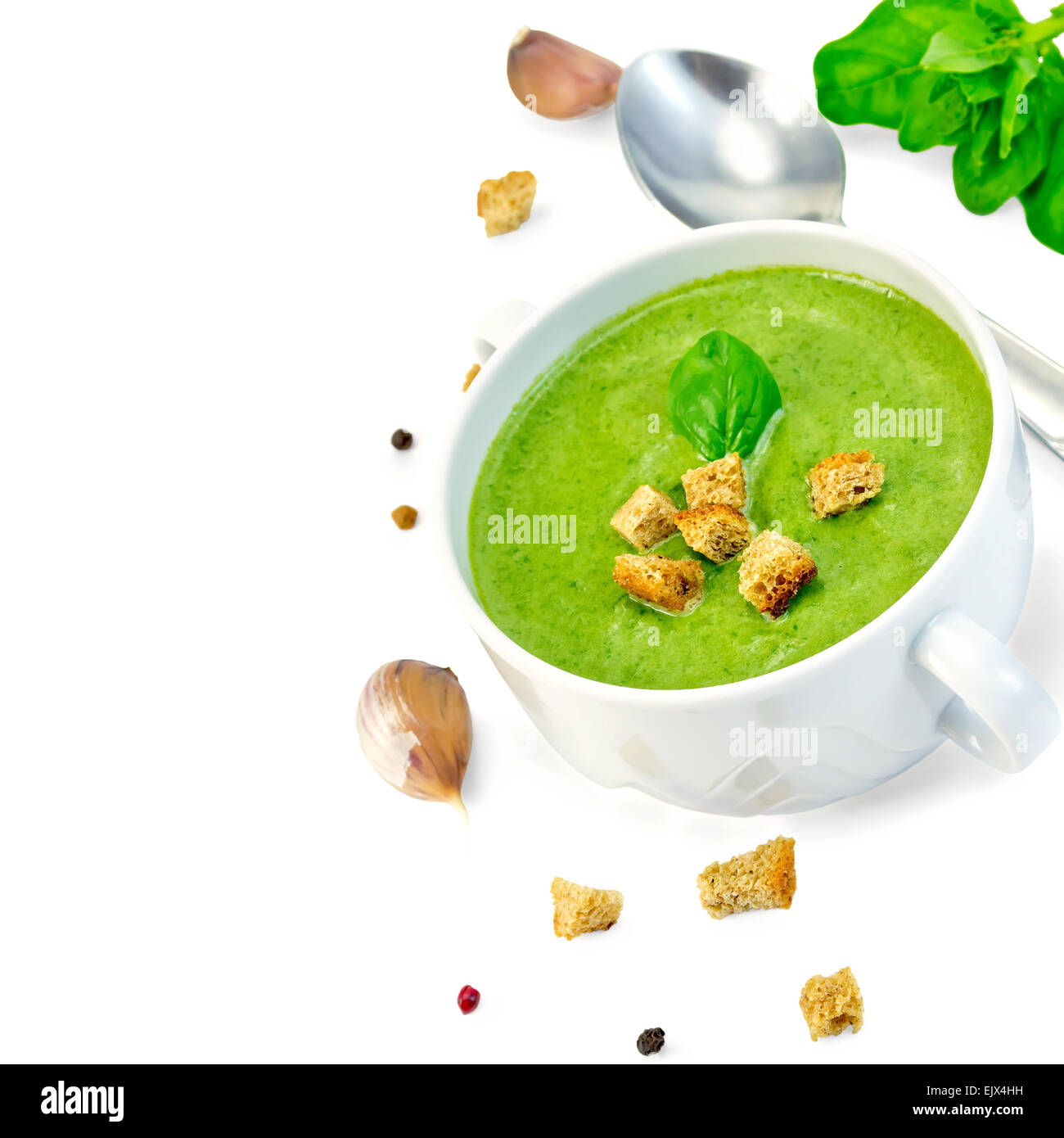 Vegetable puree in spoon hi-res stock photography and images - Alamy