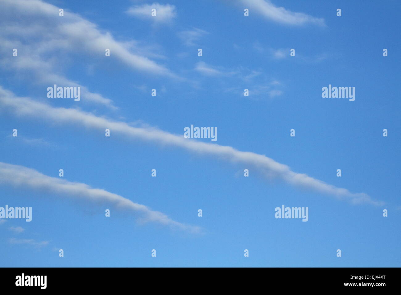 Clouds in long rows and patterns Stock Photo - Alamy