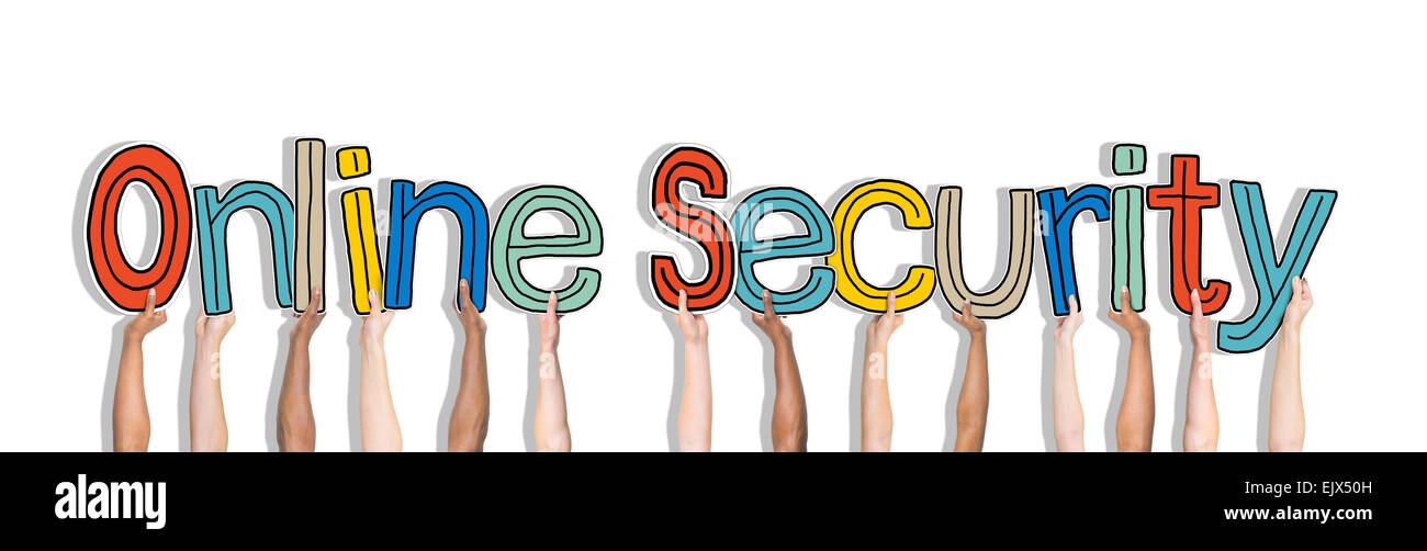 Online Security Word Isolated on White Stock Photo - Alamy