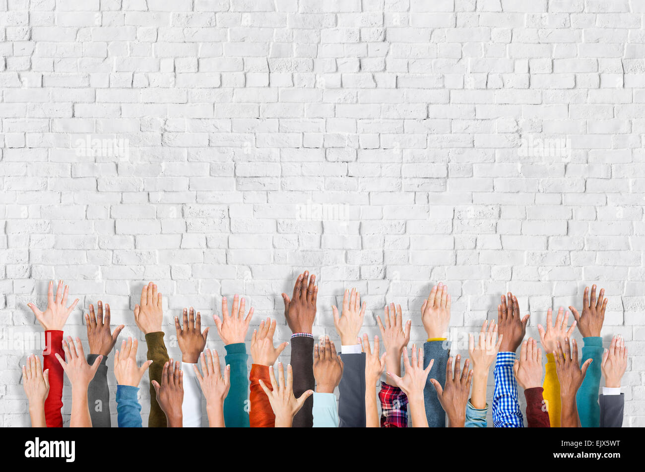 Group of Multiethnic Diverse Hands Raised Stock Photo - Alamy Group of Multiethnic Diverse Hands Raised Stock Photo - Alamy