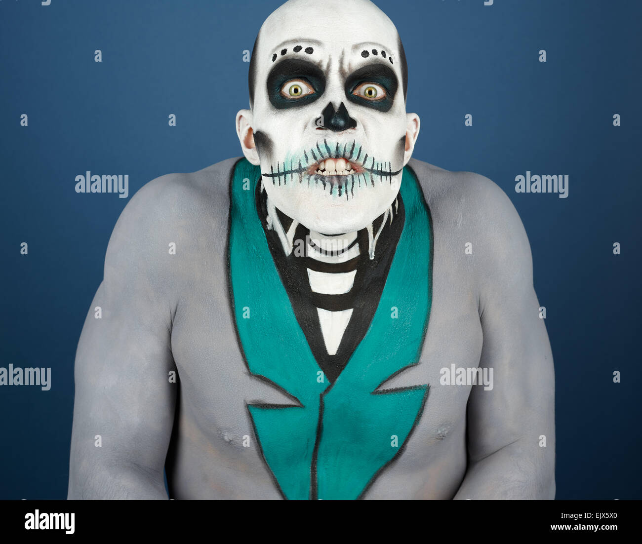 Dia de los Muertos - the Day of the Dead, painted male Stock Photo - Alamy