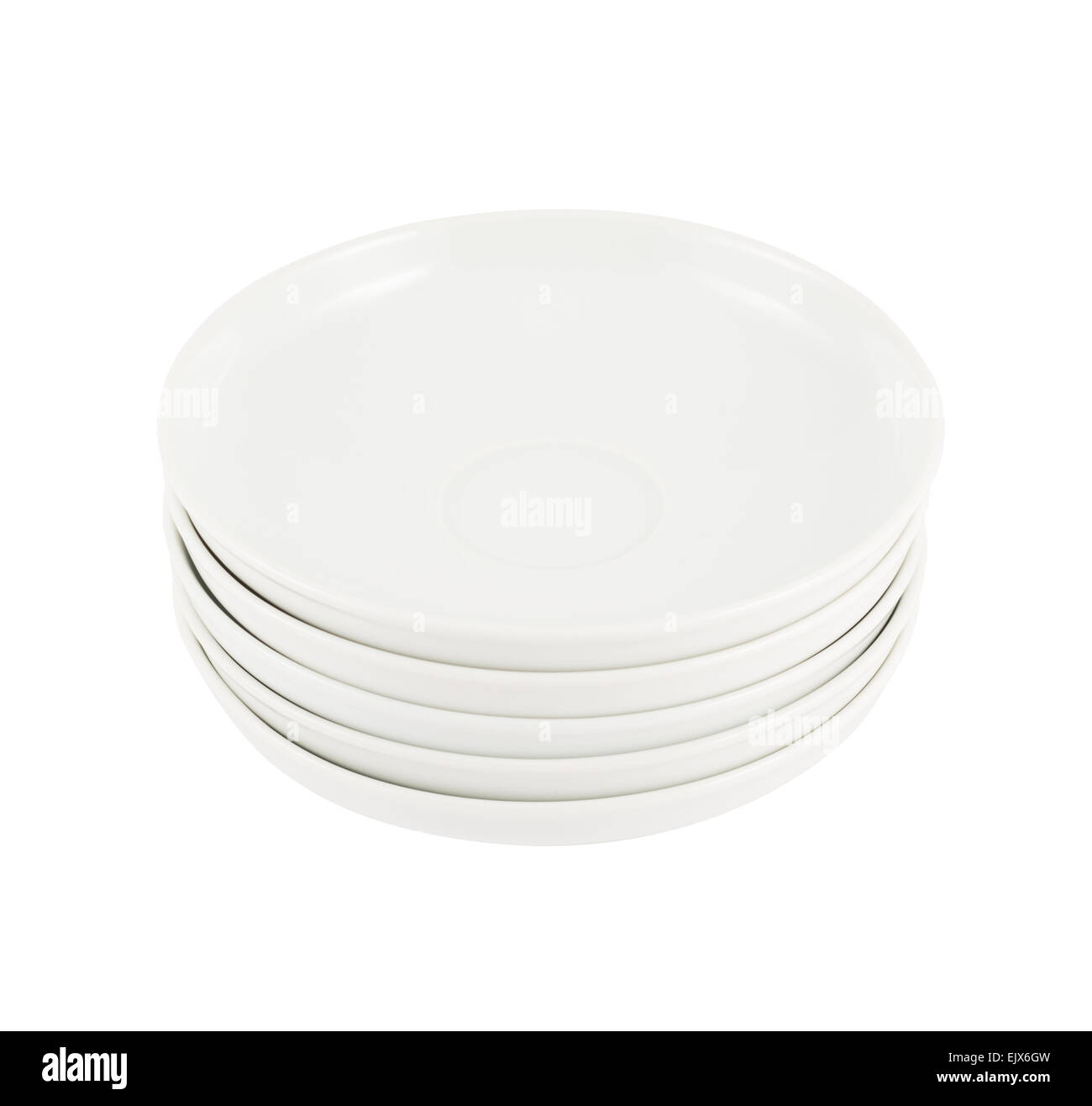 Stack pile of white ceramic plate dishes Stock Photo - Alamy