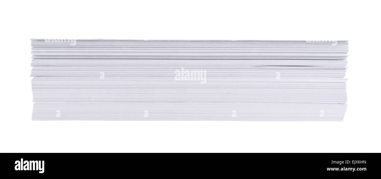 Stack of a4 size white paper sheet Stock Photo - Alamy
