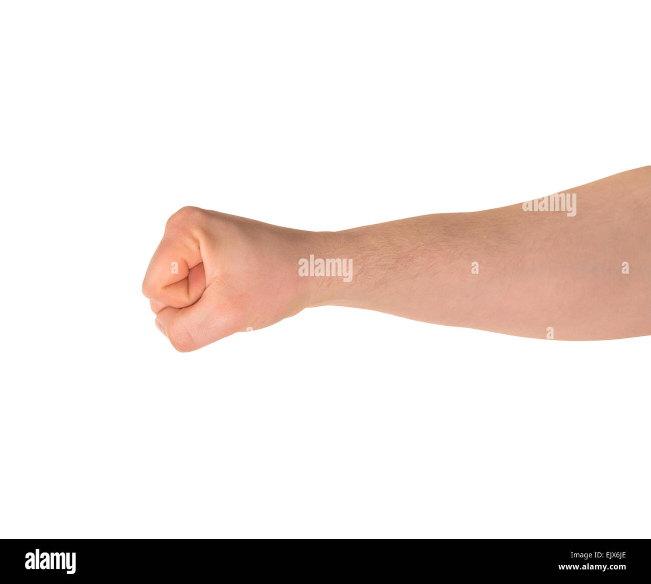 Fist hand gesture isolated Stock Photo - Alamy