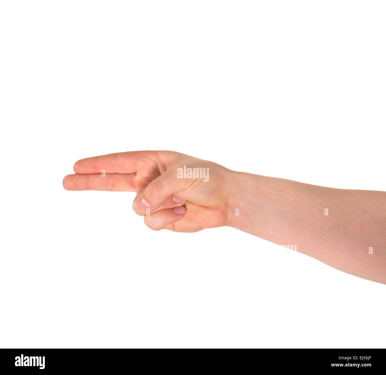 Man pointing hand gun down hi-res stock photography and images - Alamy