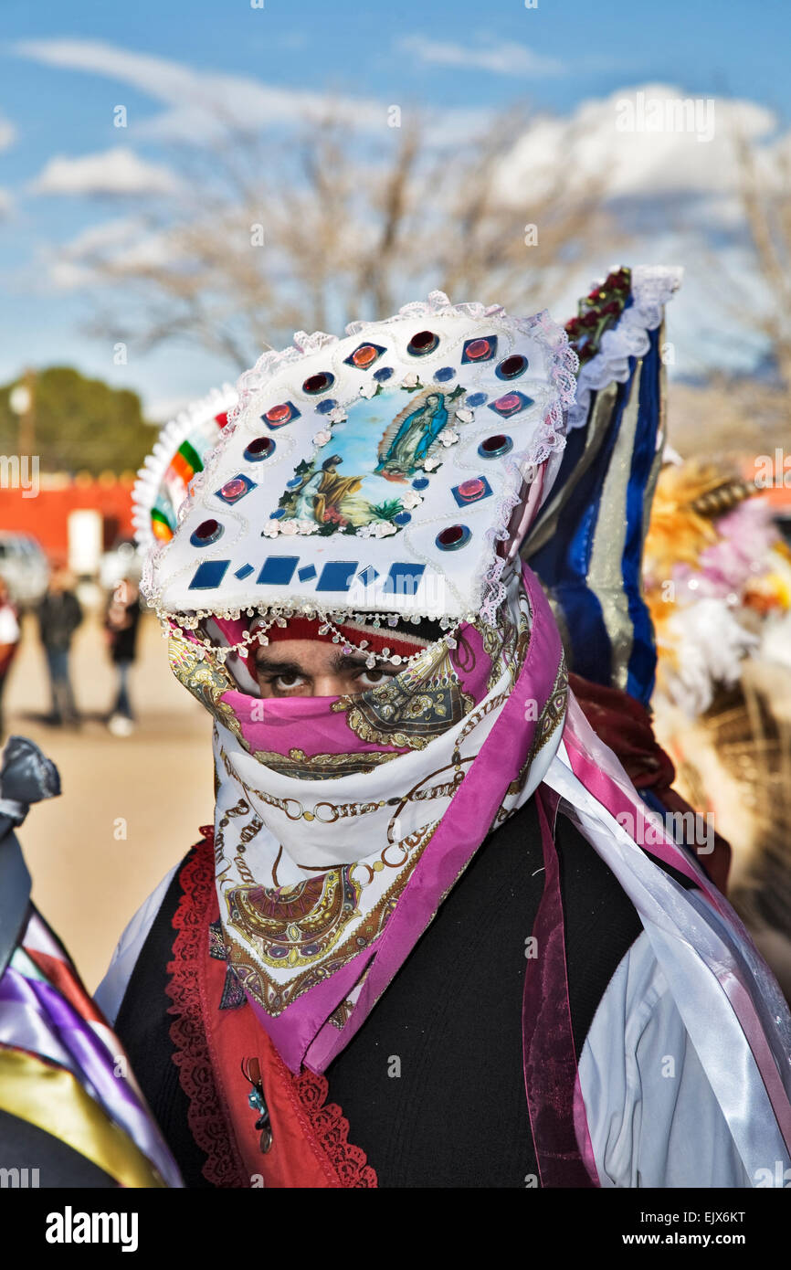 This mysterious matachine dancer is one of many participants who ...