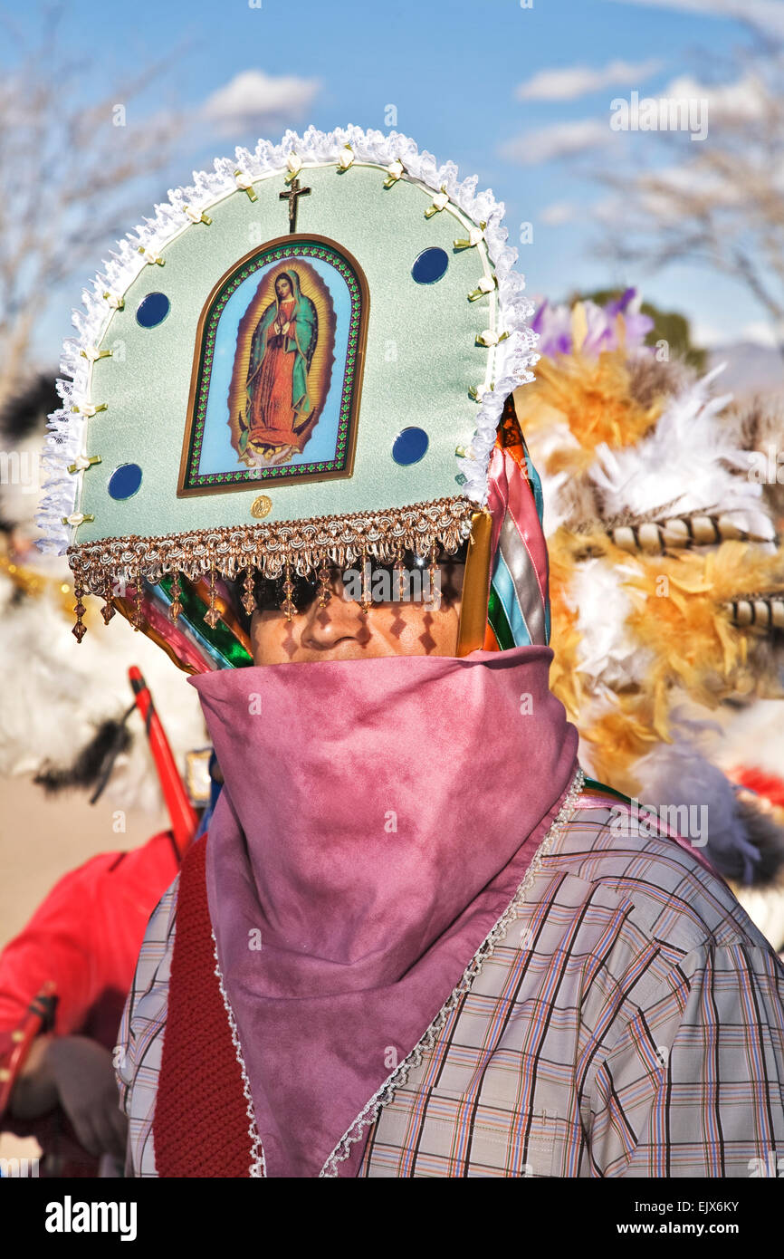 A colorful matachine dancer is one of many participants in the 2009 ...