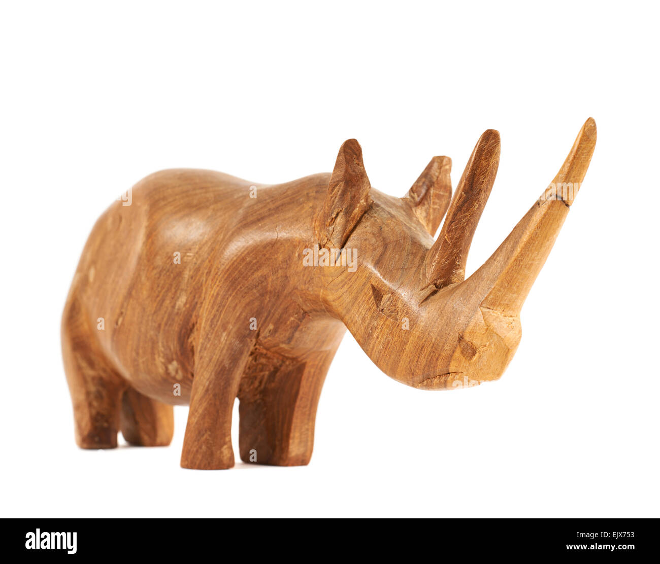 Rhinoceros rhino sculpture isolated Stock Photo - Alamy