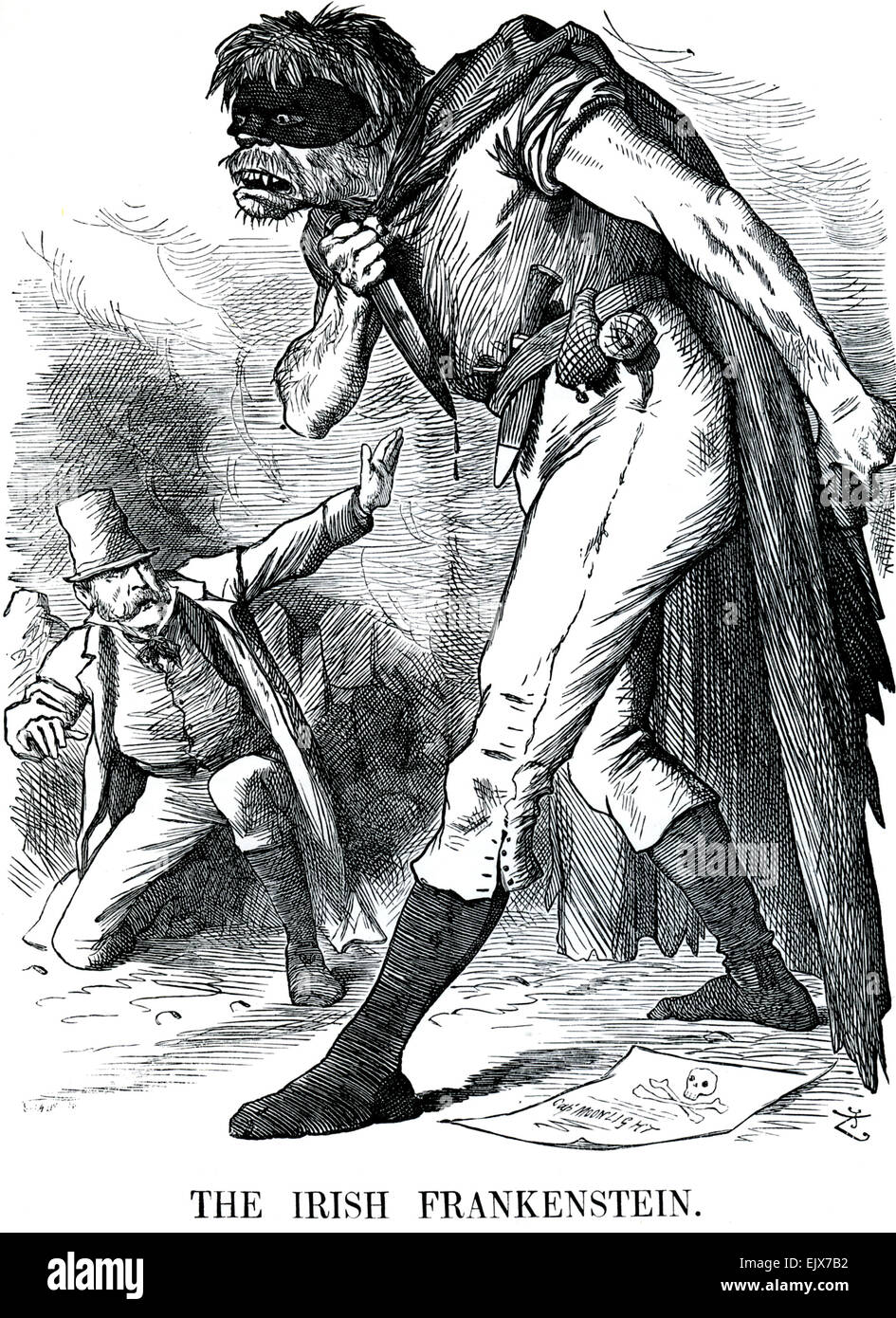 THE IRISH FRANKENSTEIN Punch cartoon by John Tenniel published 20 May ...