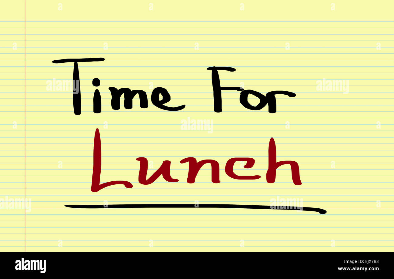 Time For Lunch Concept Stock Photo - Alamy