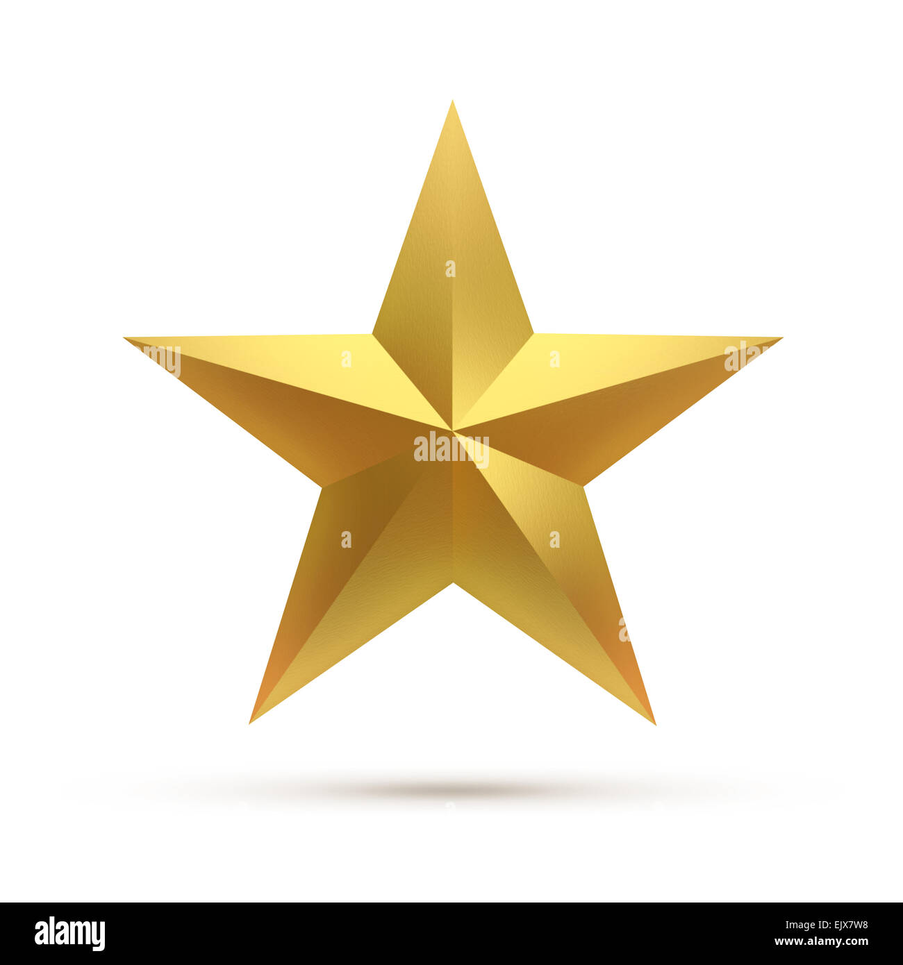 Golden christmas star isolated Cut Out Stock Images & Pictures - Alamy