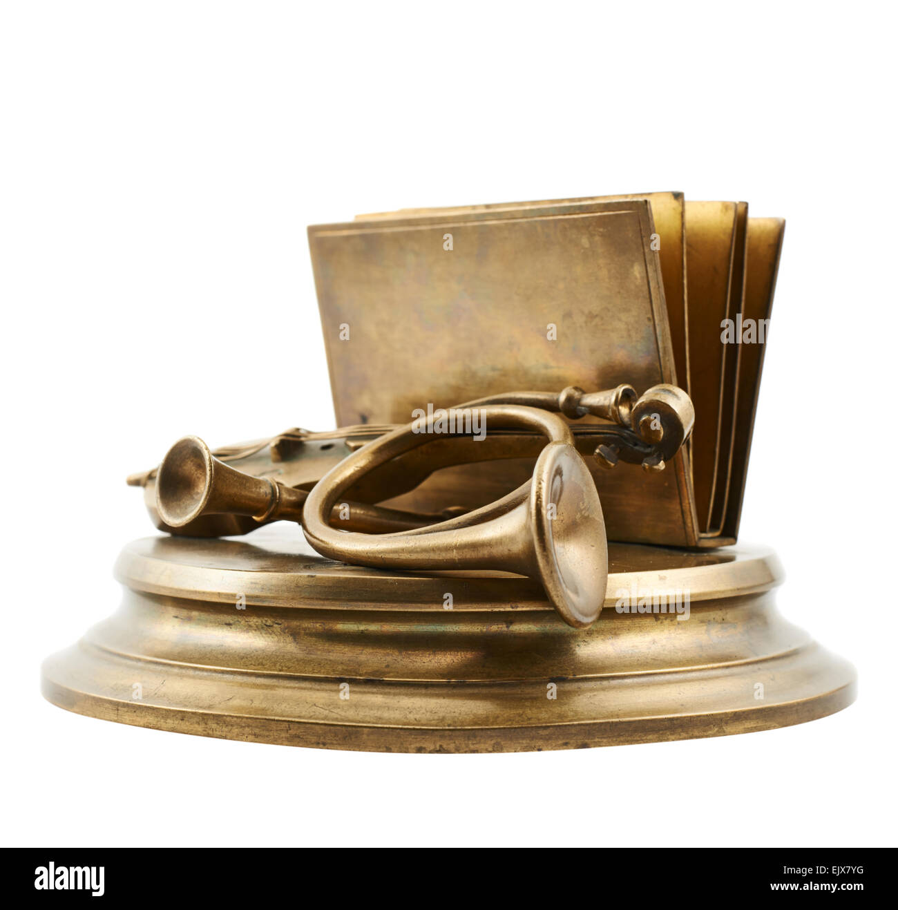 Paper and card metal holder Stock Photo - Alamy