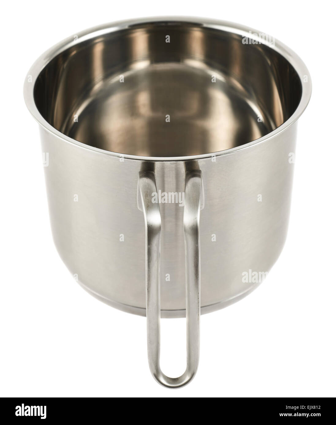 Stainless steel cooking pot isolated Stock Photo - Alamy