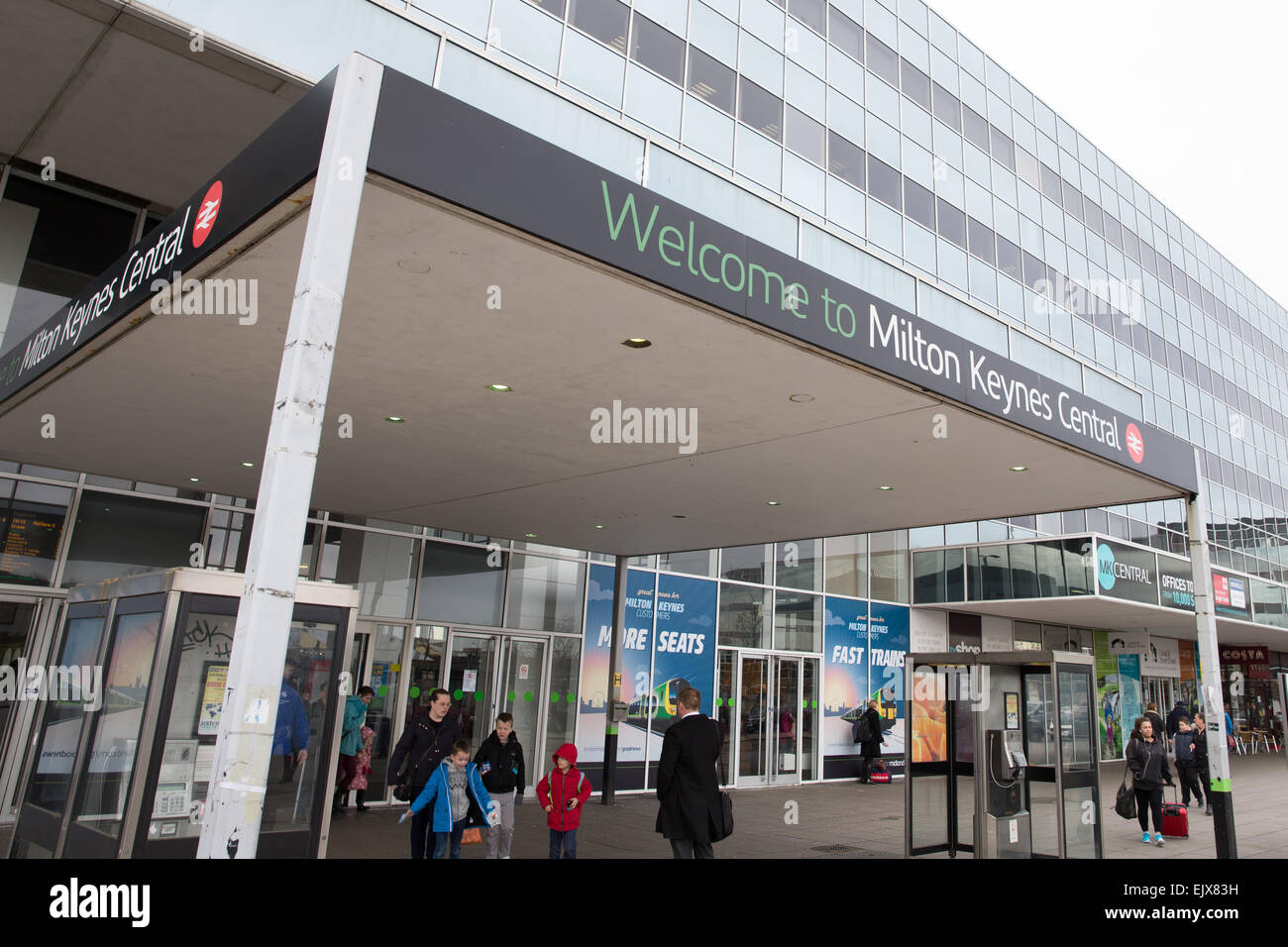 Milton Keynes, UK 2nd April 2015. Trains to London Euston will ...