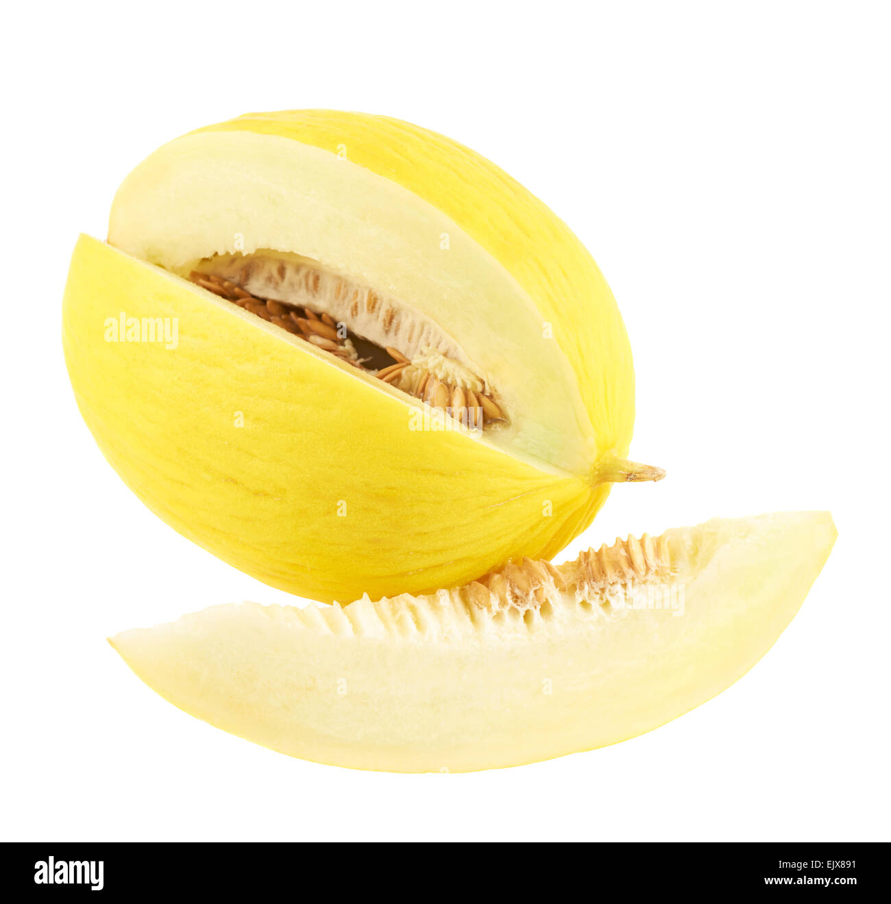 Melon cut in half Cut Out Stock Images & Pictures - Alamy