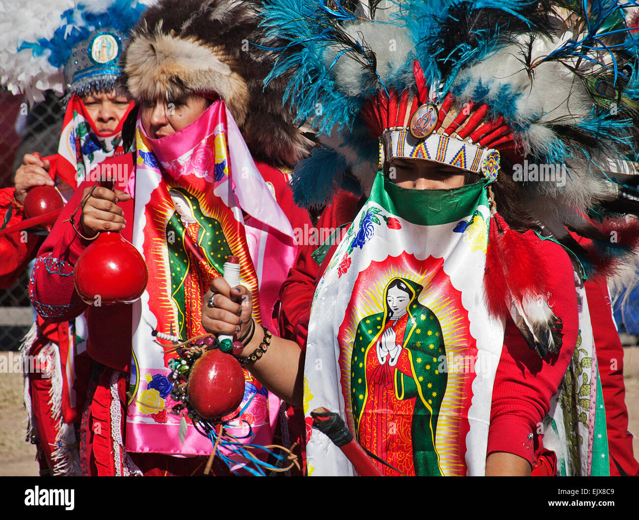 Colorfully dressed pilgrims and dancers are everywhere during the ...