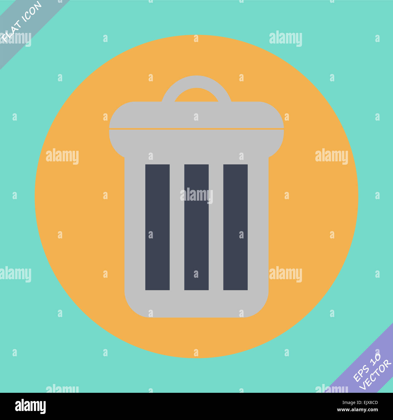 Trash can icon - vector illustration Stock Photo - Alamy