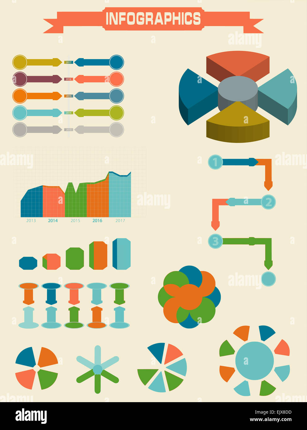 Infographic Element Set. Vector illustration Stock Photo - Alamy