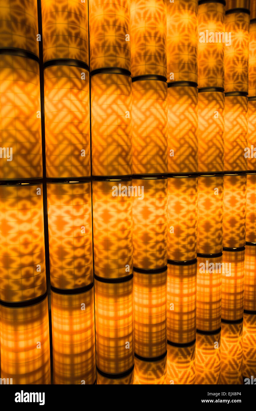 A wall decoration in Japan using traditional patterns Stock Photo - Alamy