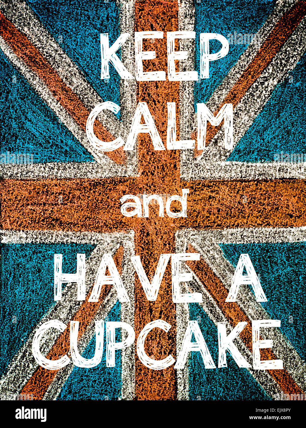 Keep Calm and Have a Cupcake. United Kingdom (British Union jack) flag ...