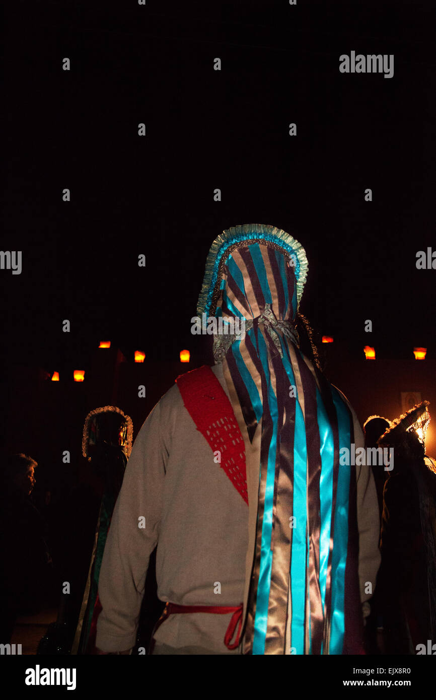 Colorfully dressed pilgrims and dancers are everywhere during the ...