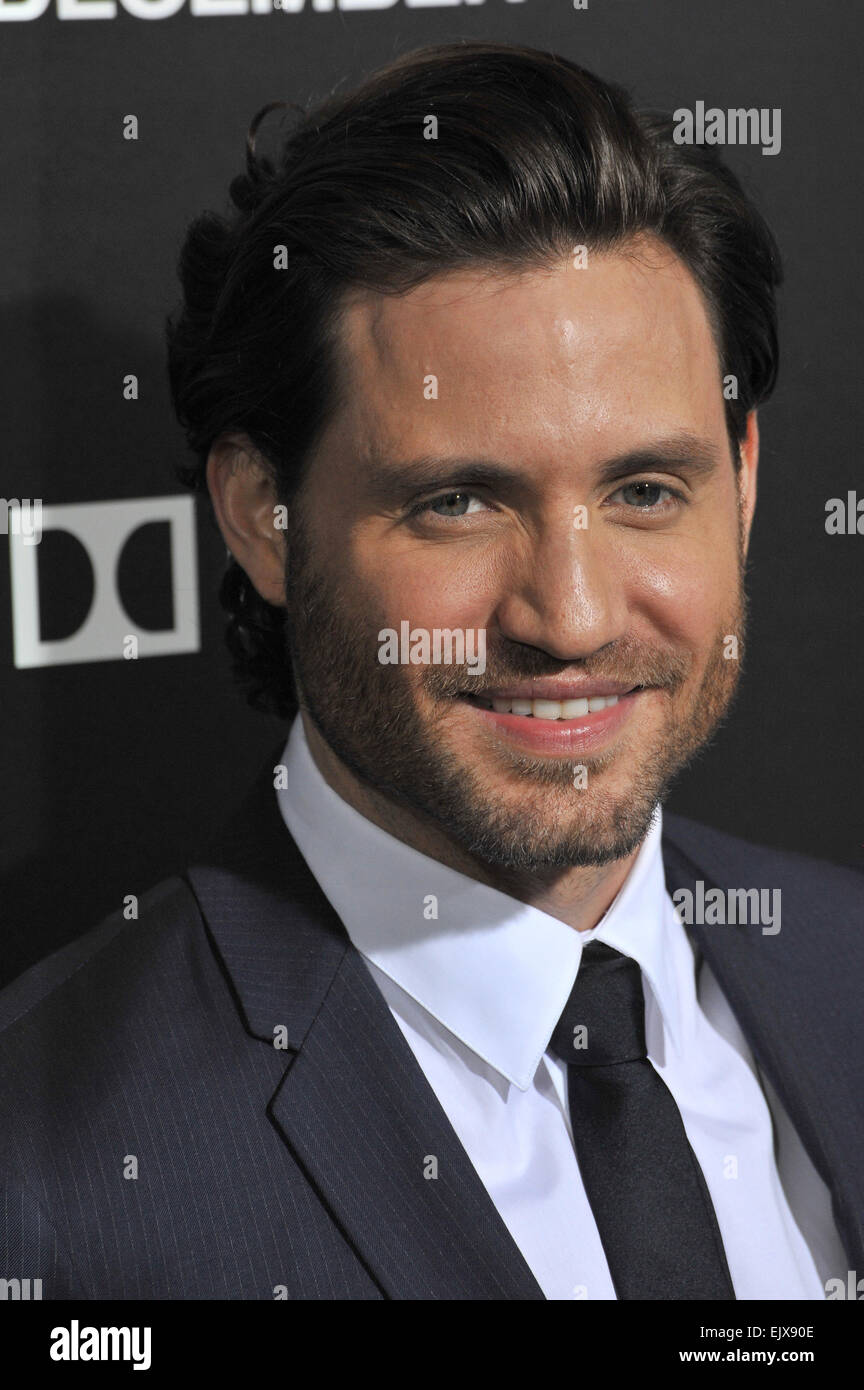 LOS ANGELES, CA - DECEMBER 10, 2012: Edgar Ramirez at the premiere of ...