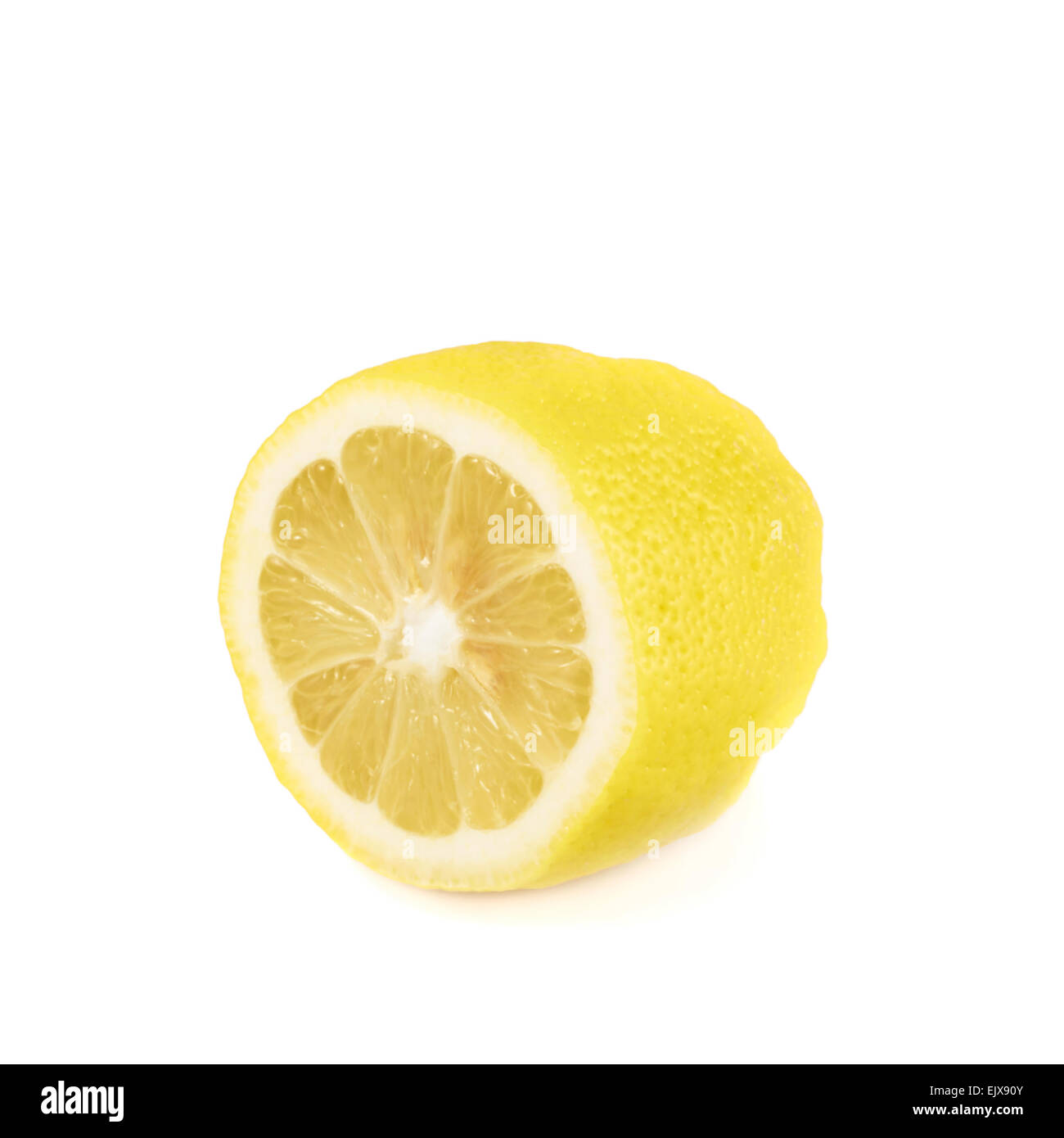 One half of a lemon fruit Stock Photo - Alamy