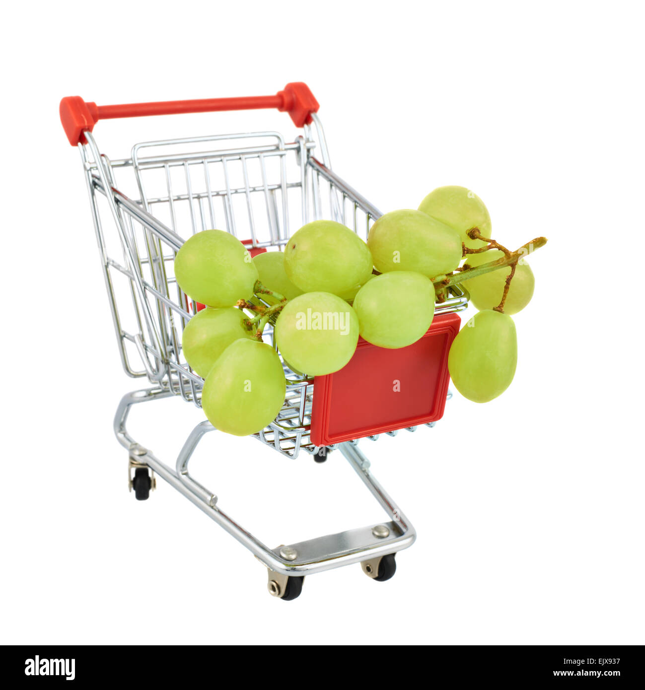 White grapes in a shipping cart Stock Photo - Alamy