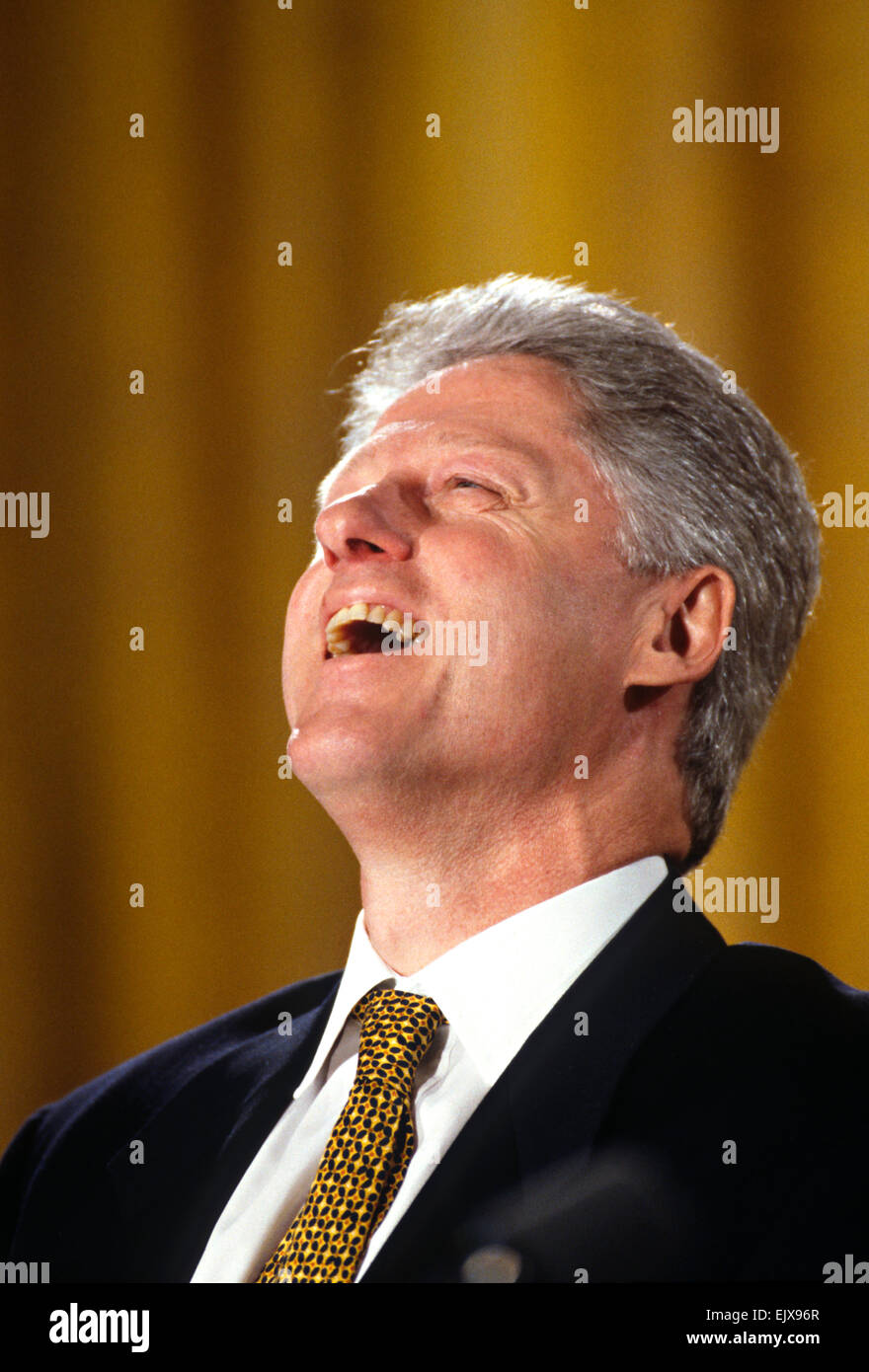 Bill clinton laughing hi-res stock photography and images - Alamy