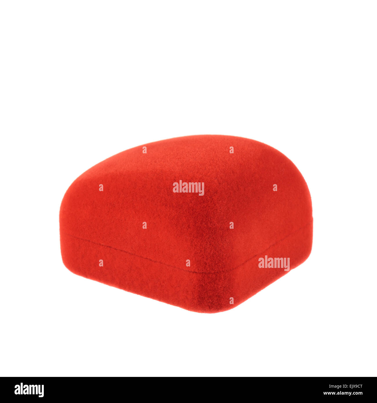 Red velvet box isolated Stock Photo - Alamy