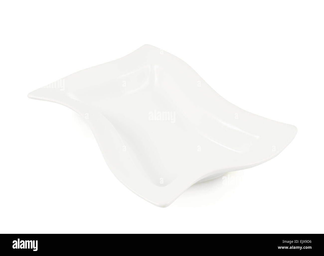 White ceramic plate isolated Stock Photo - Alamy