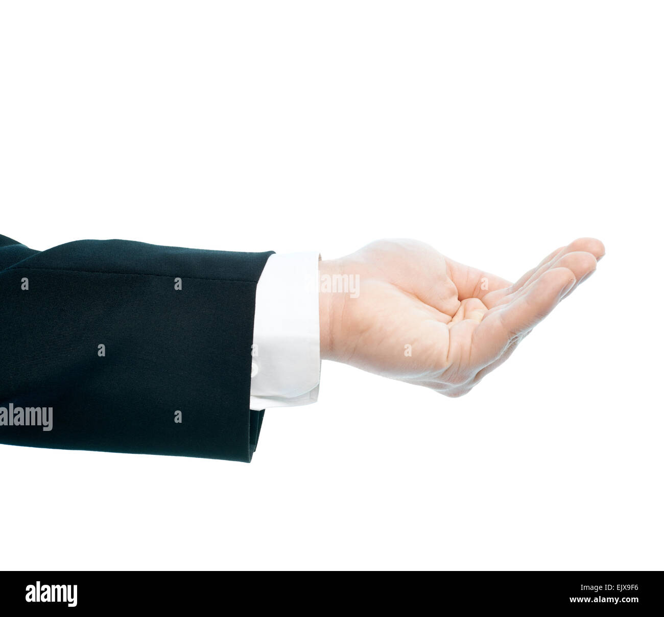 Caucasian male hand composition isolated Stock Photo - Alamy