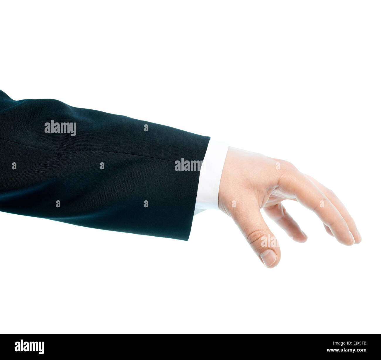 Caucasian male hand composition isolated Stock Photo - Alamy