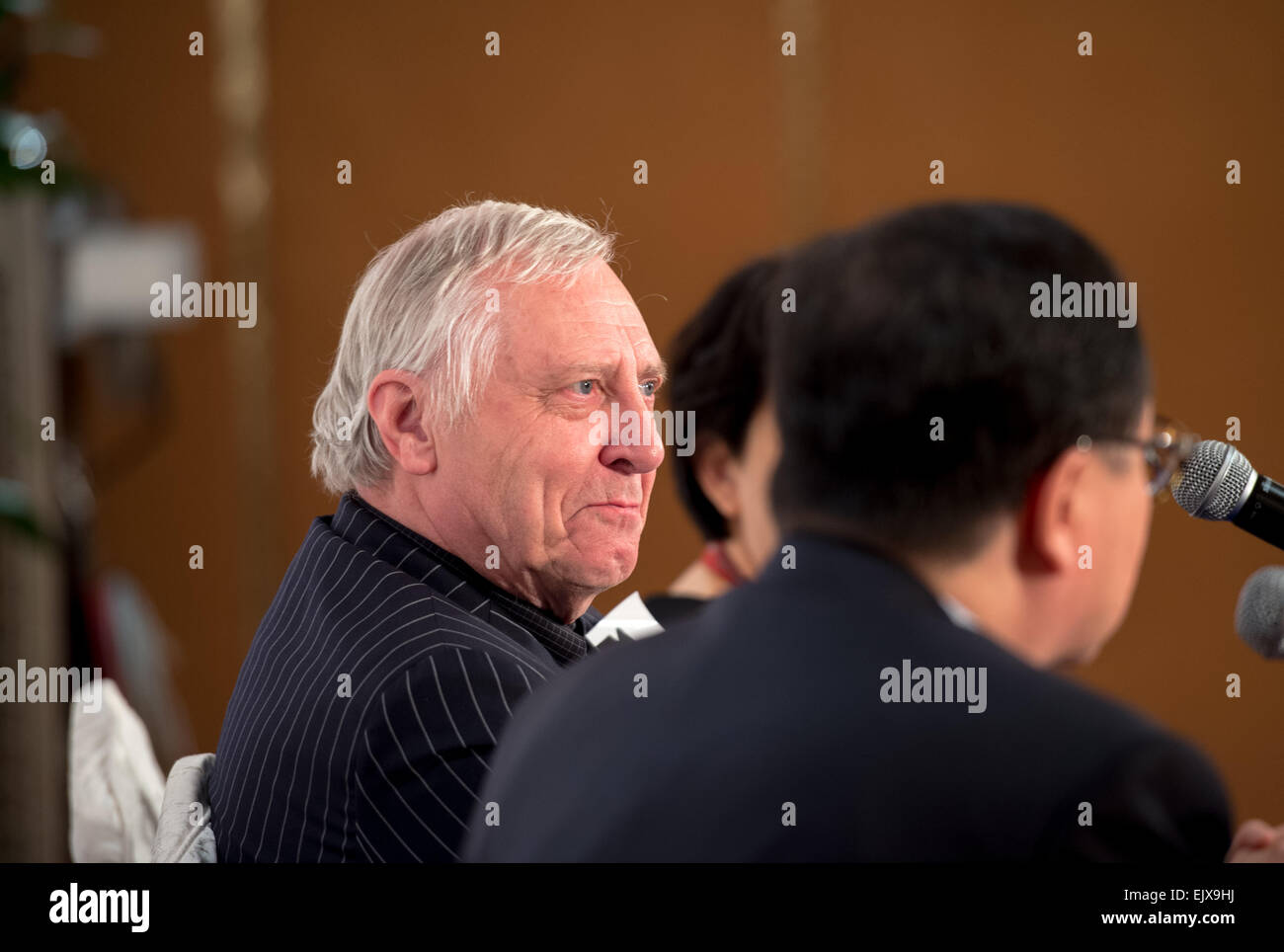 Press Conference for British Film director Peter Greenaway. Launching ...