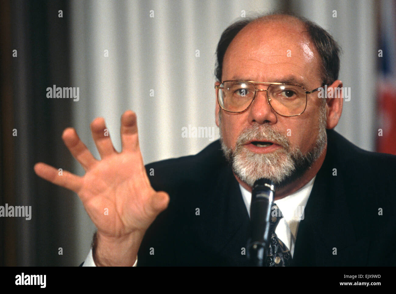 Gordon Eubanks, CEO of Symantec Corporation during a technology event ...