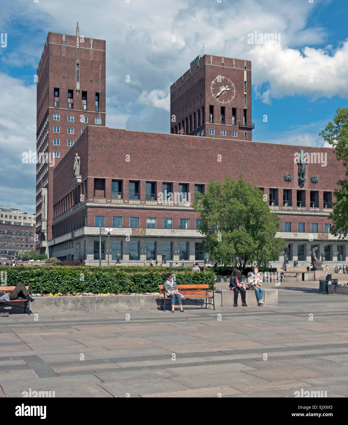 City Hall, Redhus, Oslo, Pipervika, Norway Stock Photo - Alamy
