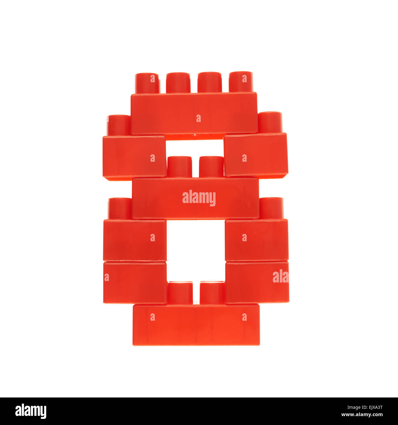 Number made toy building bricks hi-res stock photography and images - Alamy