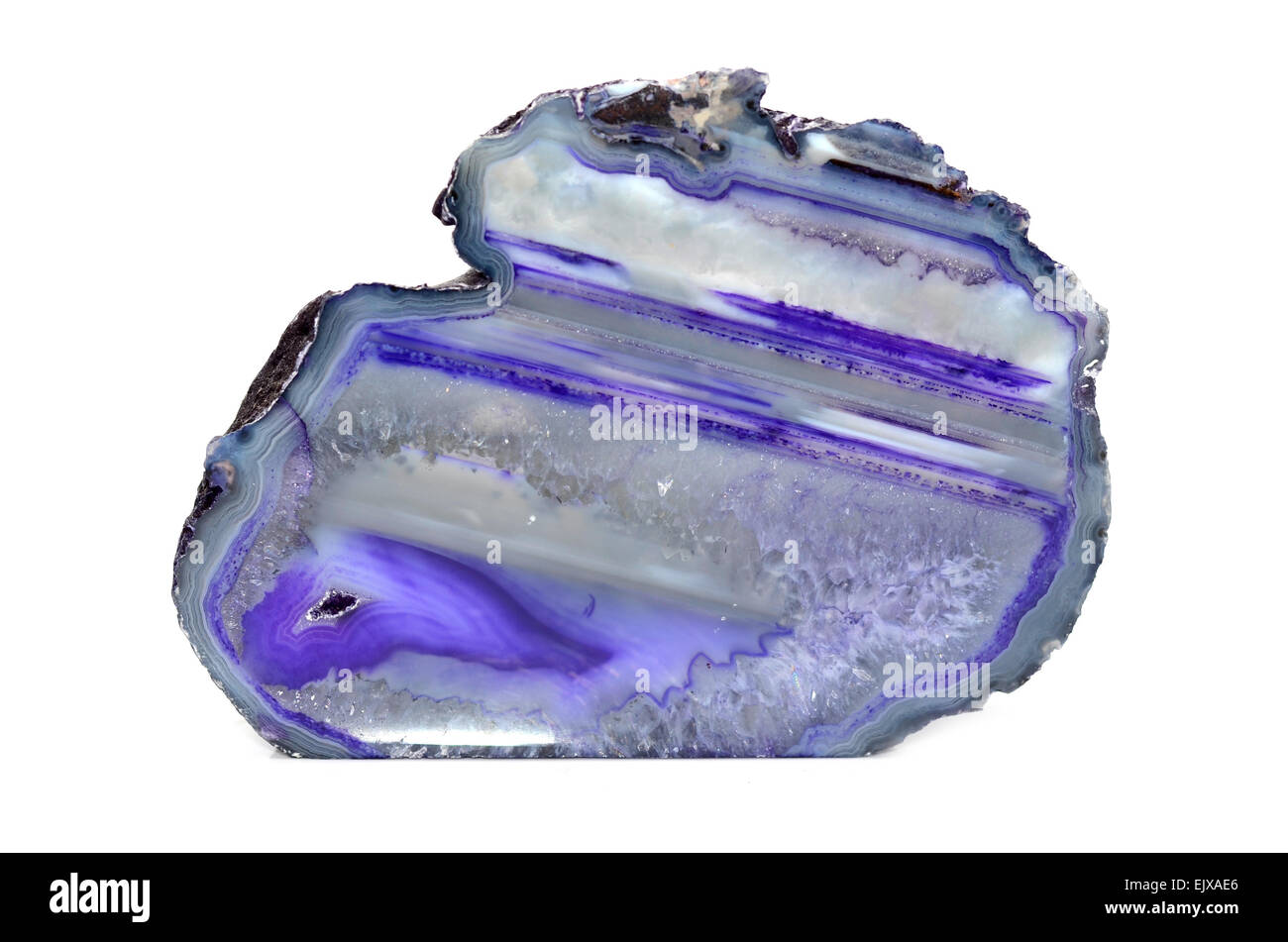 Violet Agate geode Stock Photo - Alamy
