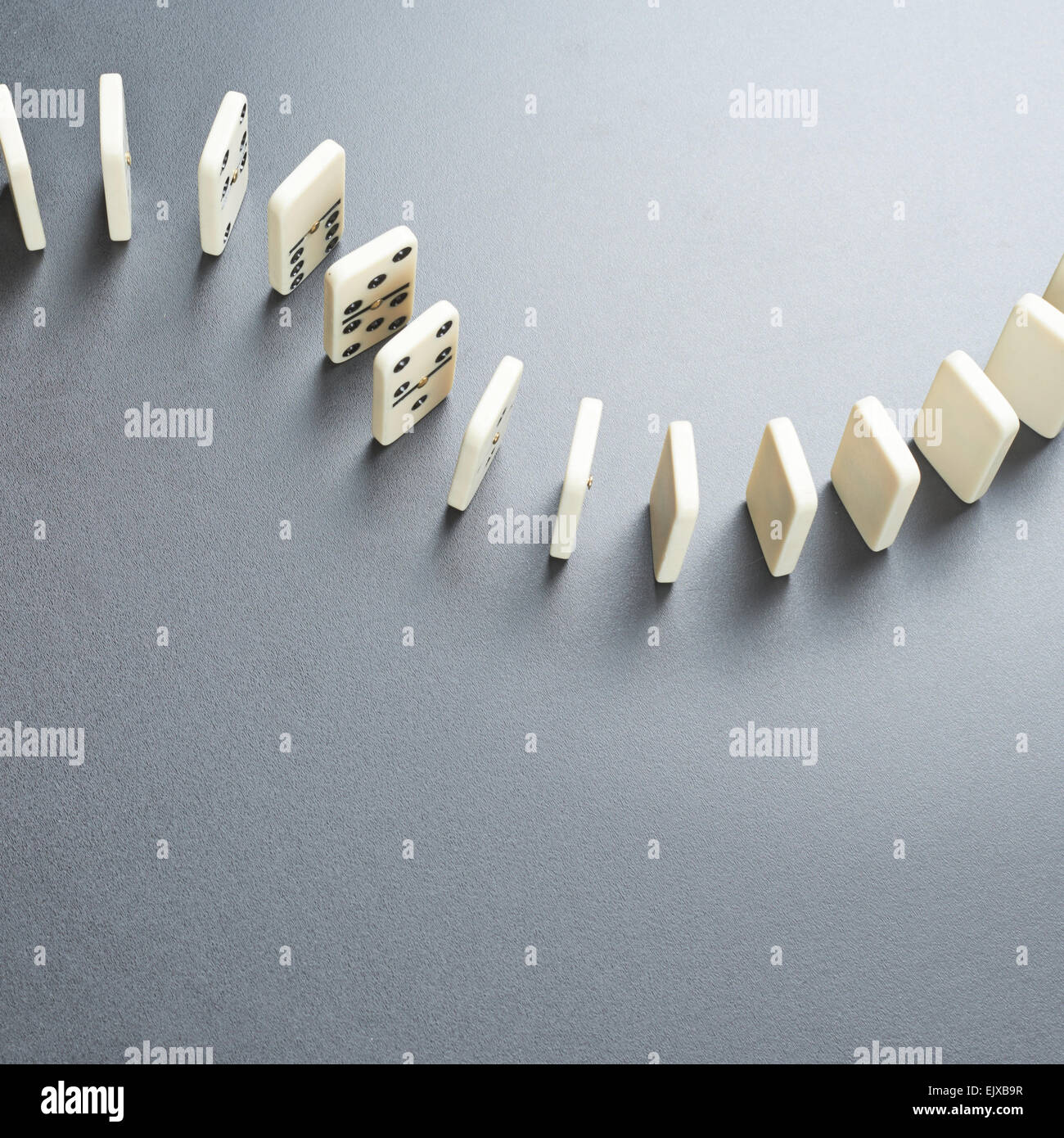 Domino's effect composition Stock Photo - Alamy